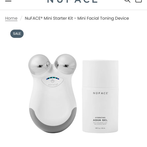 NuFace | Other | Nuface Mini Facial Toning Device With Aqua Gel | Poshmark